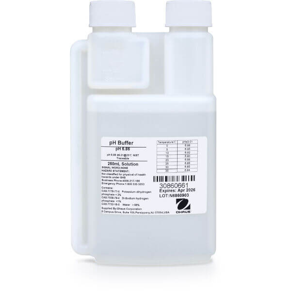 缓冲液套件 pH6.86,250ml Dual 6 bottles | OHAUS